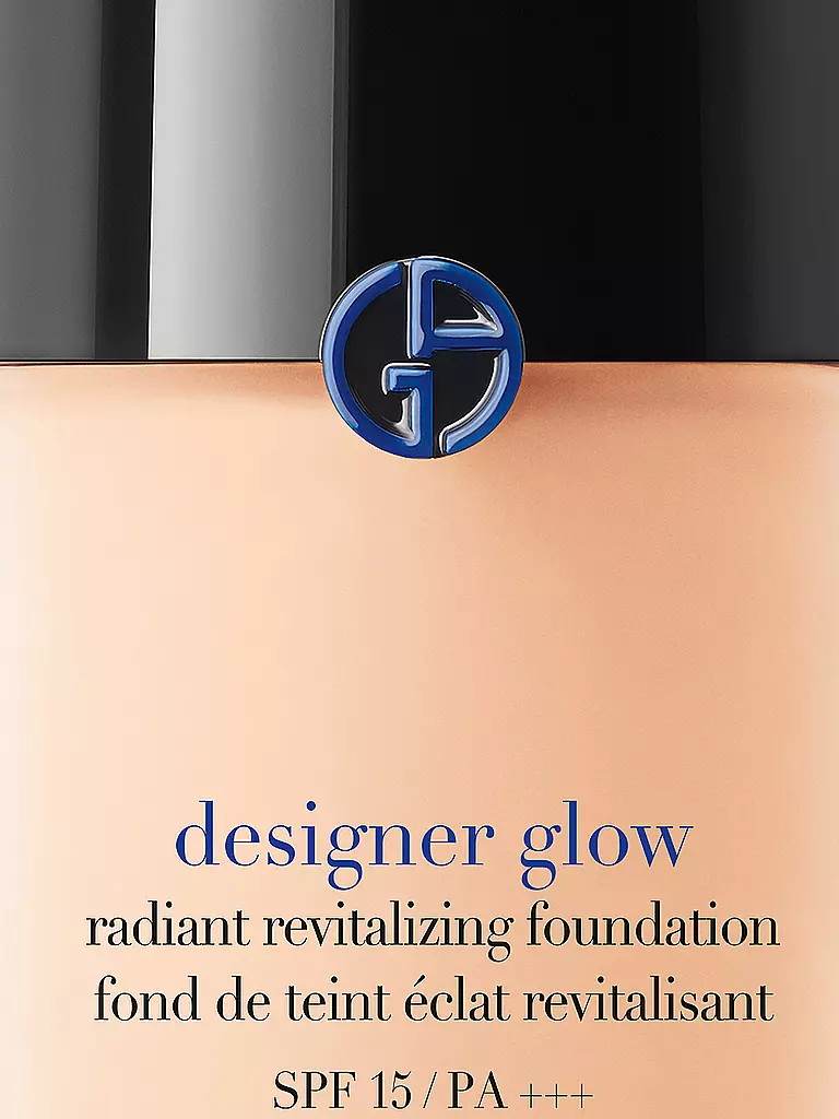 ARMANI COSMETICS Designer Glow Foundation 30ml LSF 20 (2) beige