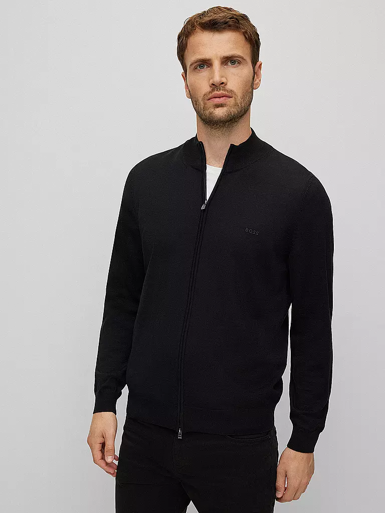 BOSS Strickjacke BALONSO-L schwarz