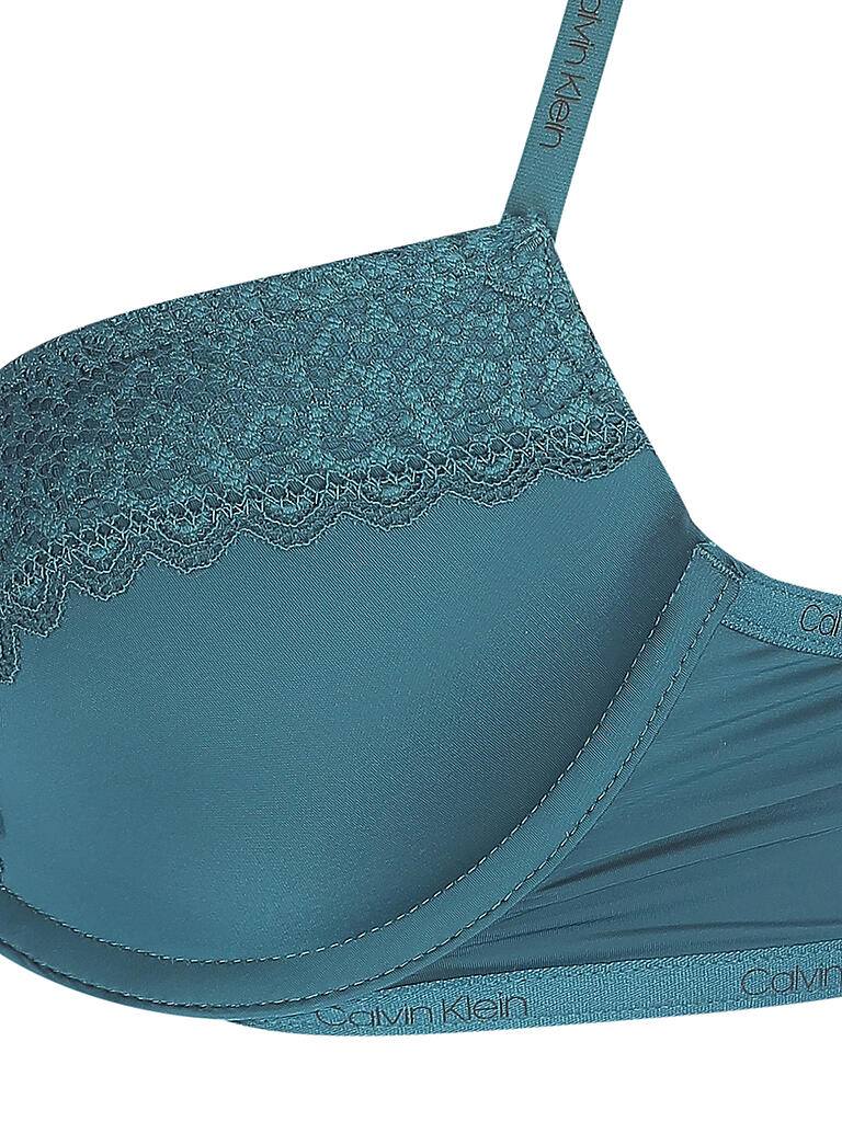CALVIN KLEIN Push Up Plunge BH Flirty türkis