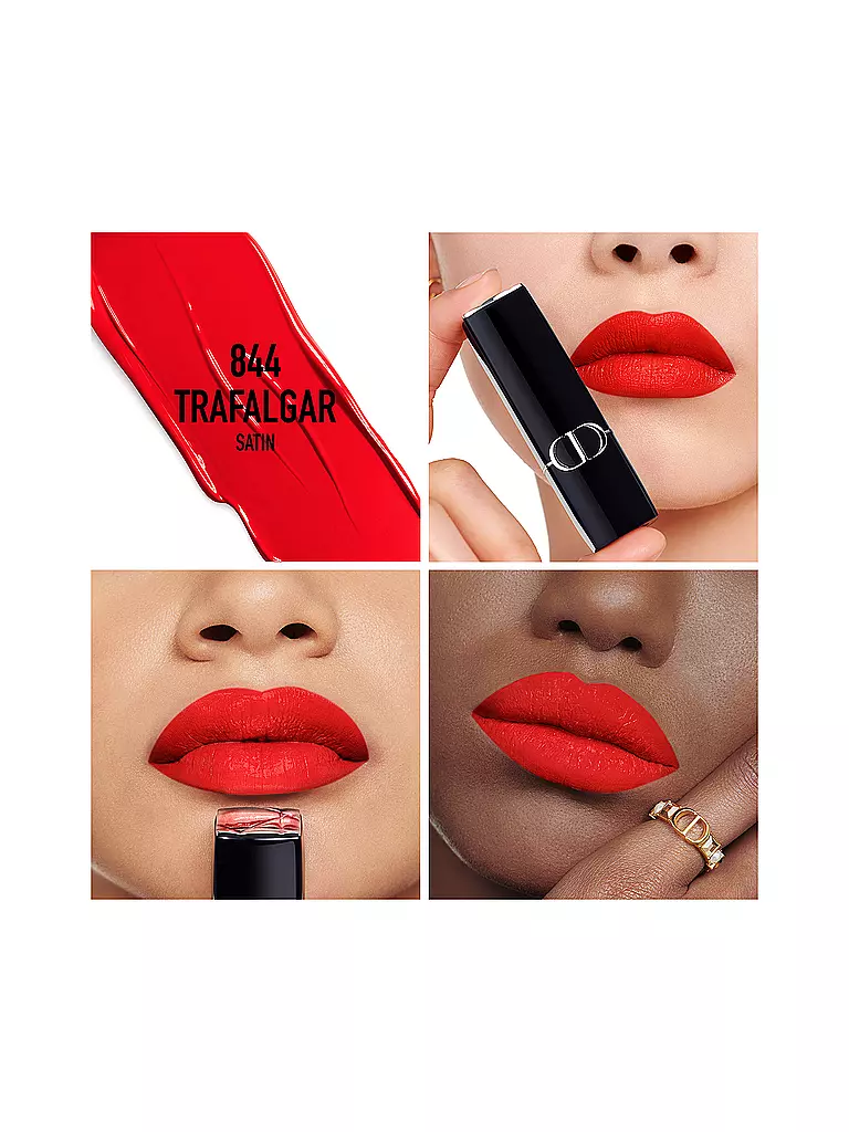 DIOR Rouge Dior Satin Lippenstift (844 Trafalgar) rot