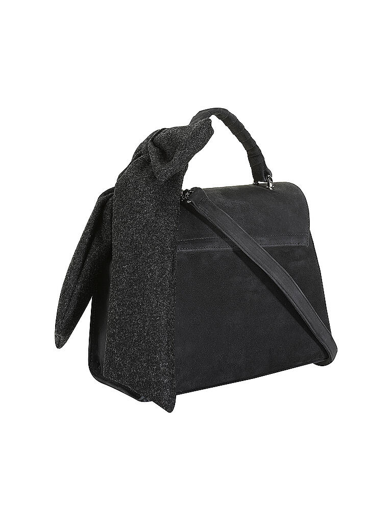 DIRNDL & BUA Ledertasche - Henkeltasche ANNA grau