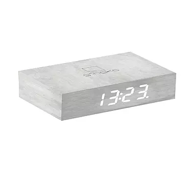 GINGKO Flip Click Clock White Birch weiss