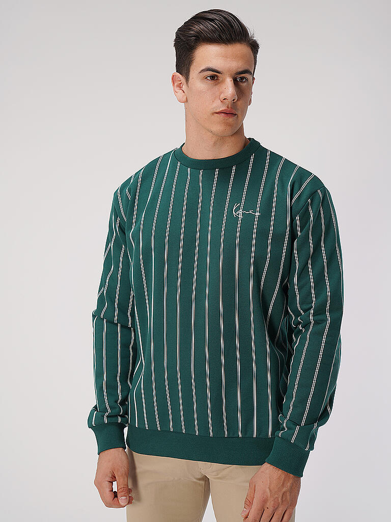 KARL KANI Sweater CHEST dunkelgruen