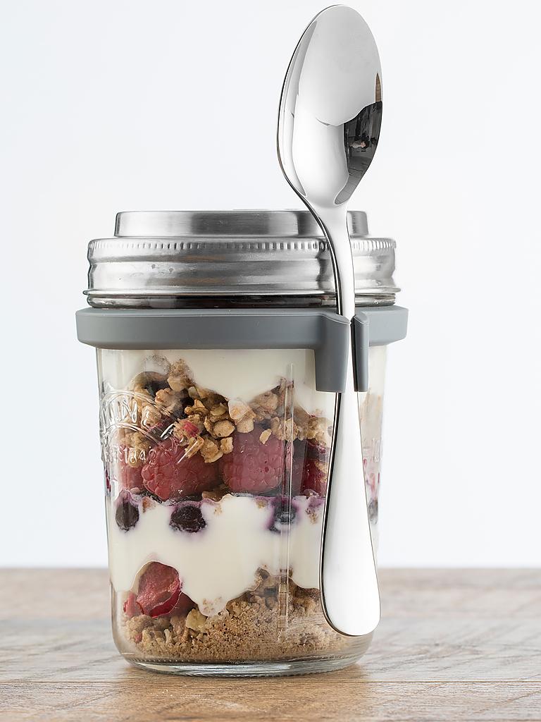KILNER Breakfast to go jar 350ml transparent