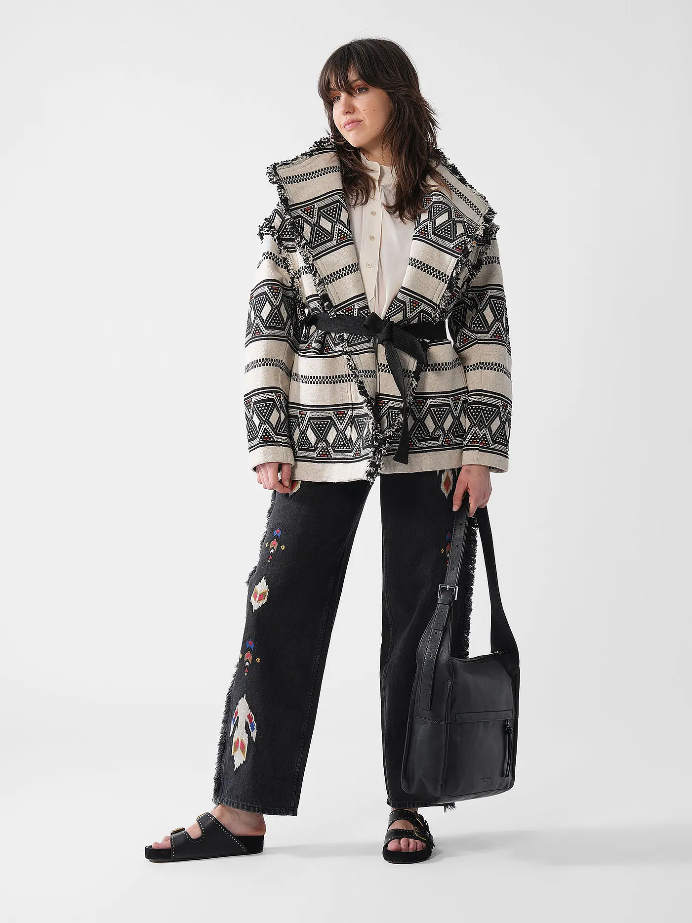 MARANT ETOILE Jeans Wide Leg MAELLA grau