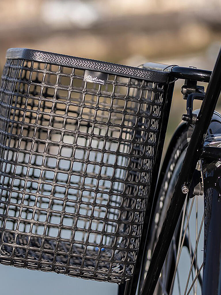 MATLAMA Fester Fahrradkorb Panier Velo Grand L Schwarz schwarz