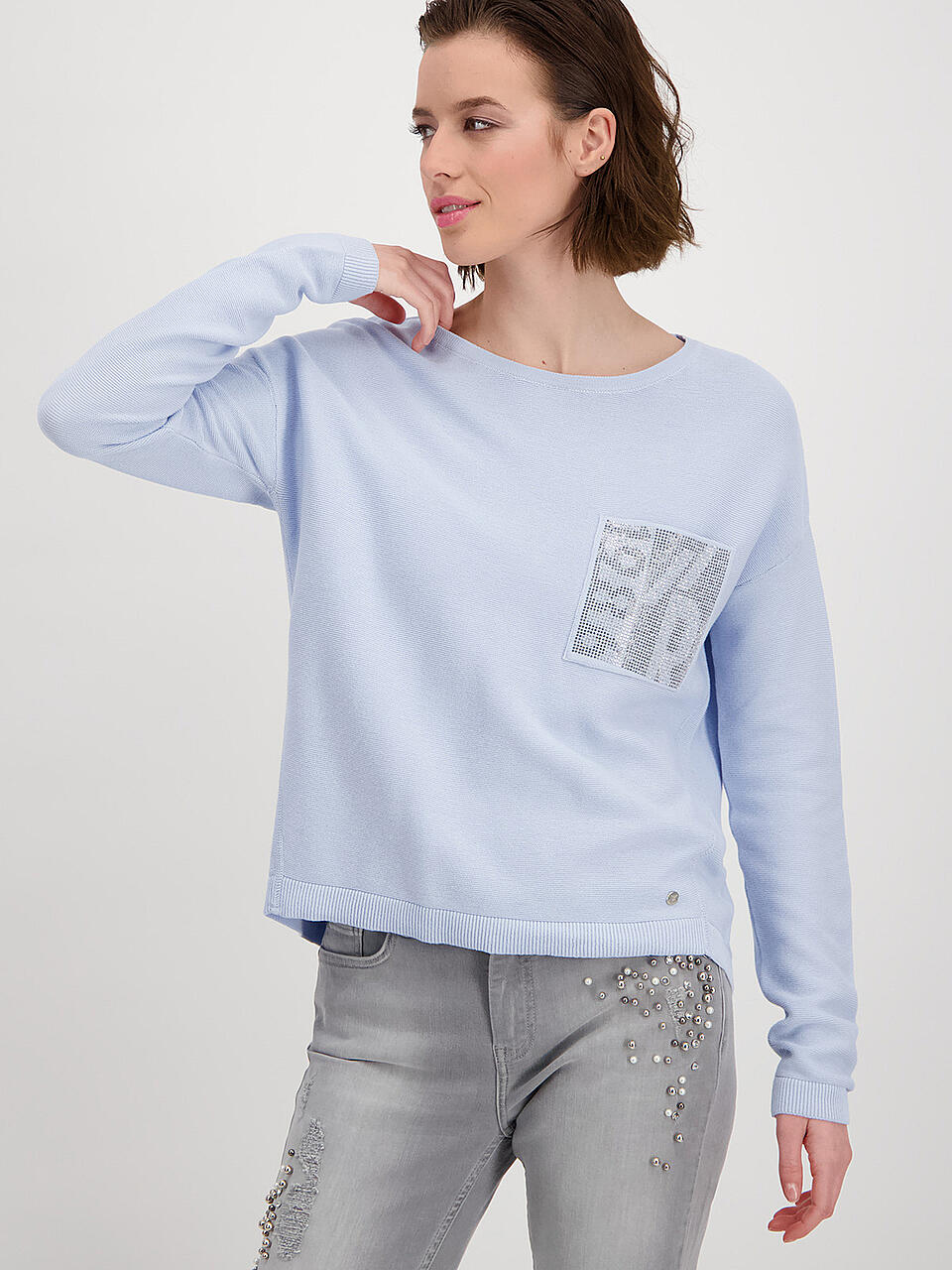 MONARI Pullover hellblau