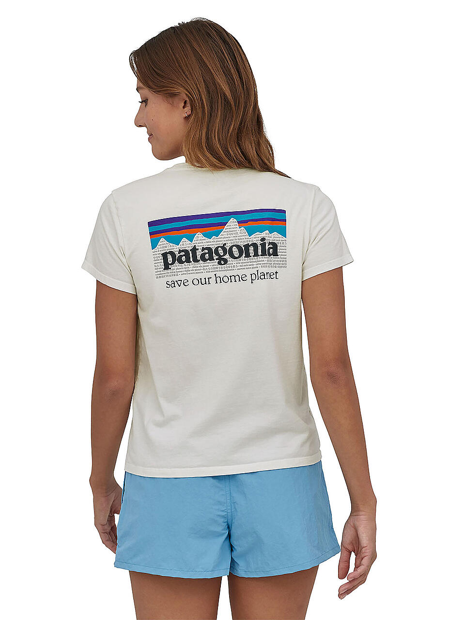 PATAGONIA T-Shirt P-6 MISSION ORGANIC weiss