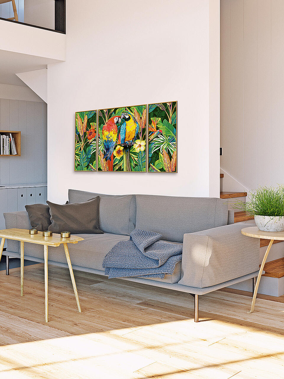 SCHIPPER Malen nach Zahlen - Papageien im Regenwald keine Farbe