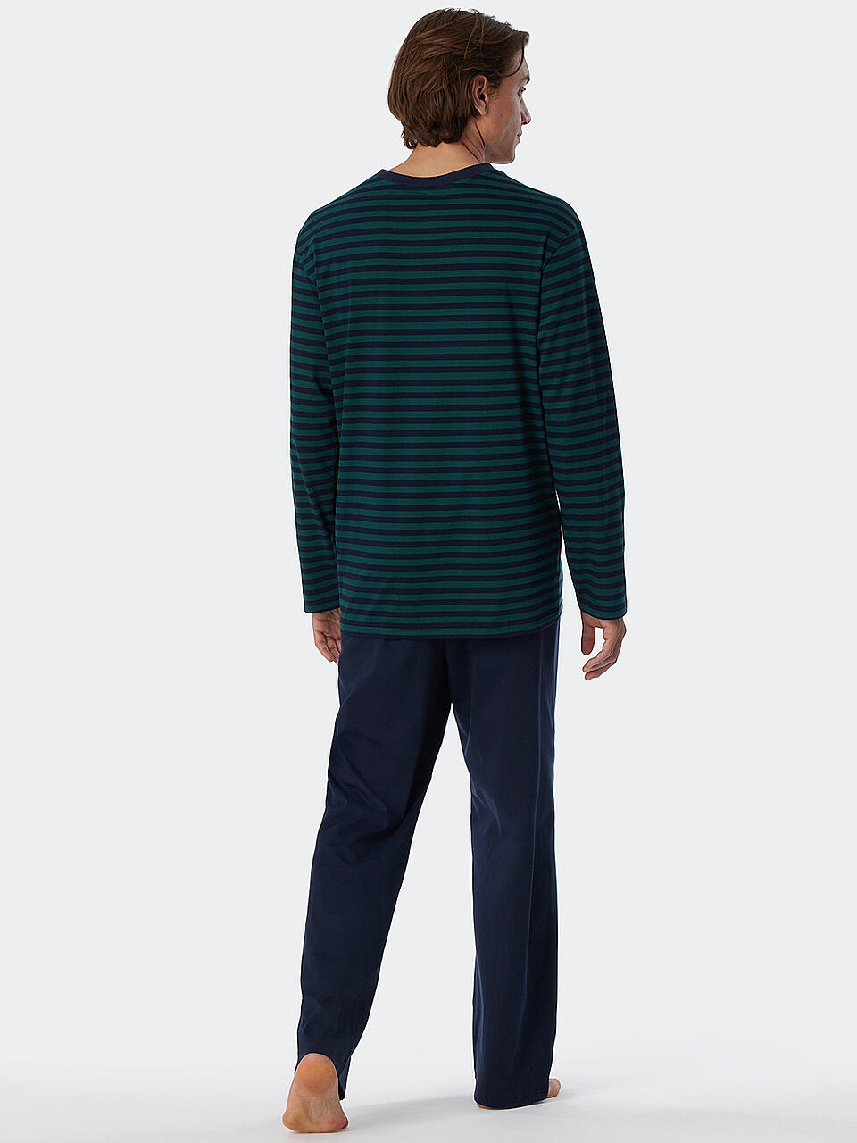 SCHIESSER Pyjama dunkelgrün