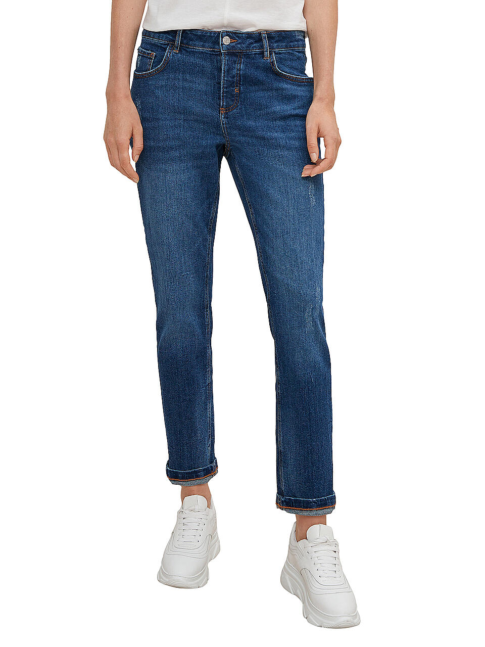 COMMA IDENTITY Jeans Boyfriend Fit blau