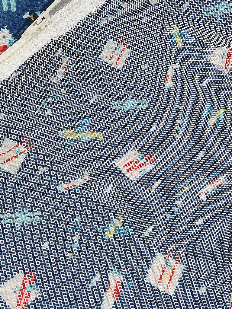 POPOLINI Windelsack mit Netztasche blau