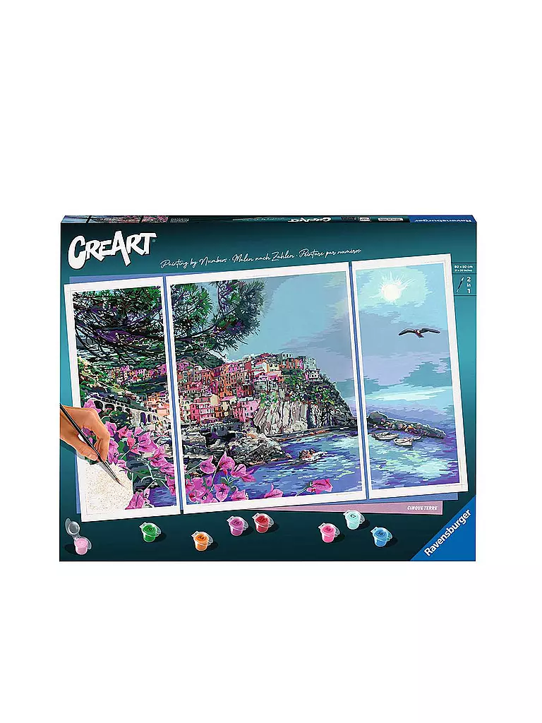 RAVENSBURGER Malen nach Zahlen - Cinque Terre keine Farbe