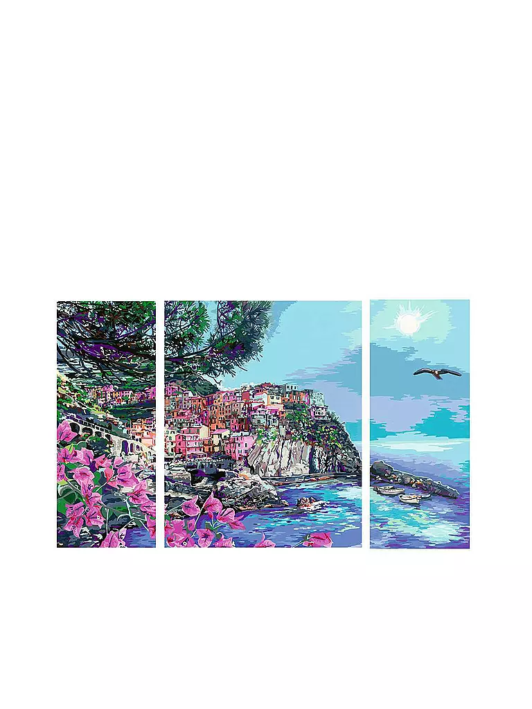 RAVENSBURGER Malen nach Zahlen - Cinque Terre keine Farbe