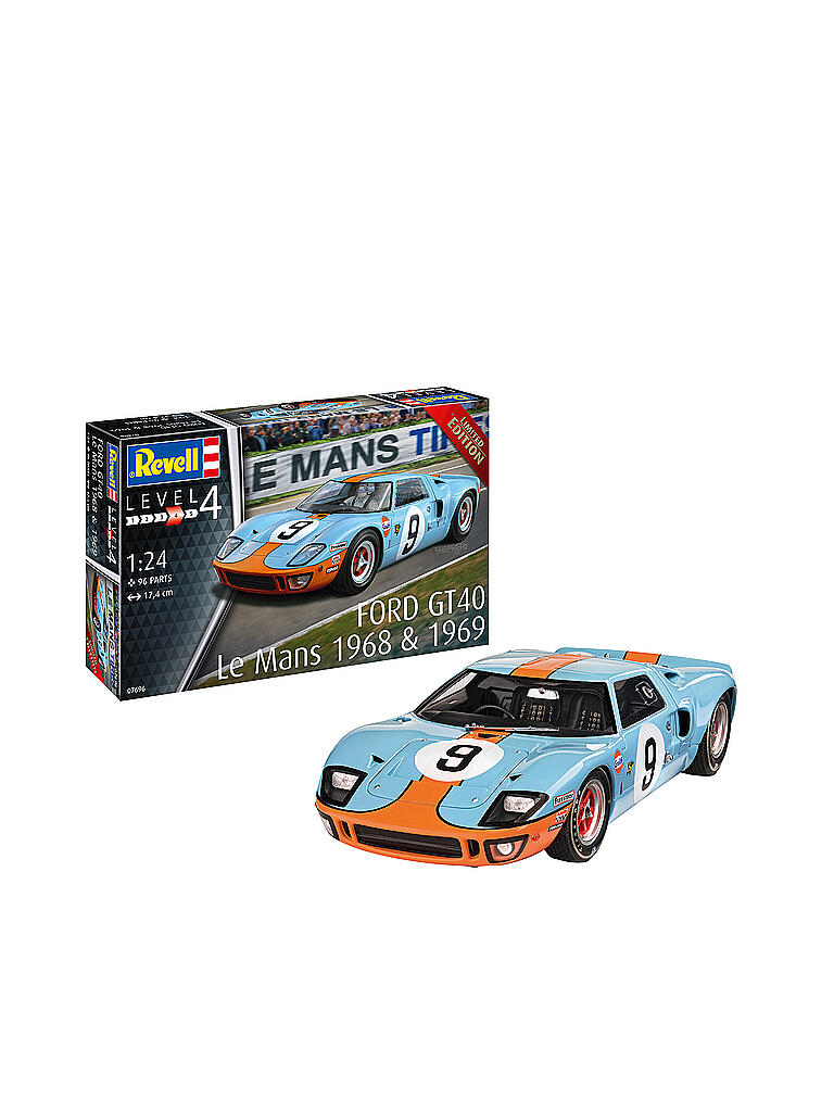 REVELL Modellbausatz - Ford GT 40 Le Mans 1968 & 1969 07696 keine Farbe