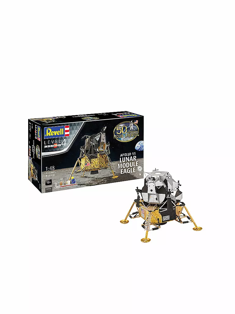 REVELL Modellbausatz - Apollo 11 Lunar Module Eagle keine Farbe