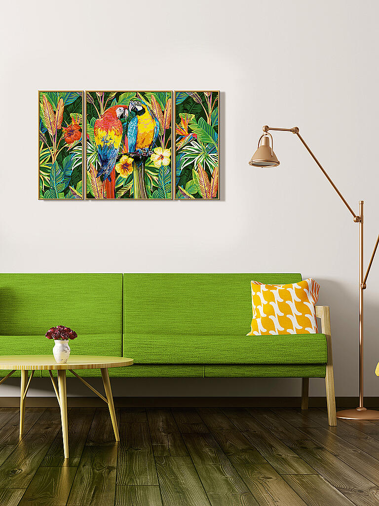 SCHIPPER Malen nach Zahlen - Papageien im Regenwald keine Farbe