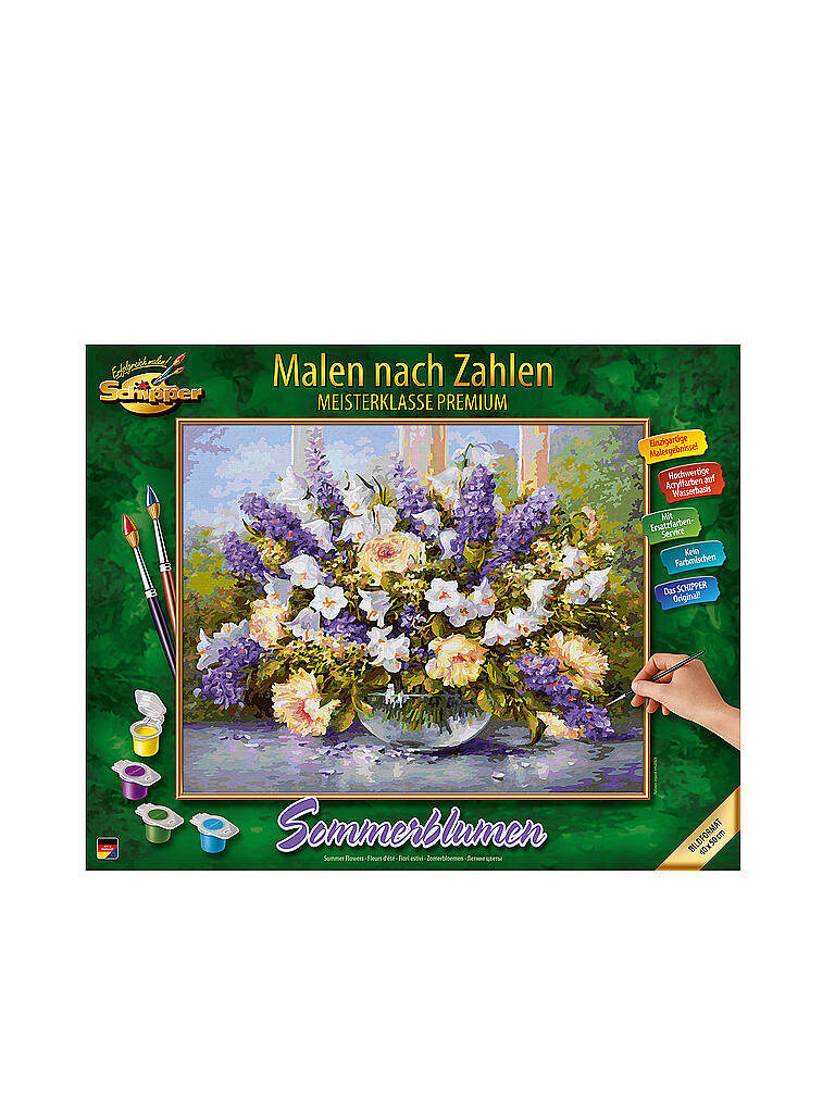 SCHIPPER Malen nach Zahlen - Sommerblumen keine Farbe