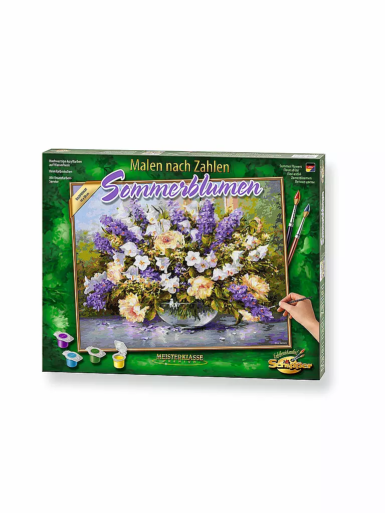 SCHIPPER Malen nach Zahlen - Sommerblumen keine Farbe