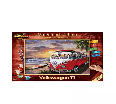 SCHIPPER Malen nach Zahlen - Volkswagen T1 keine Farbe