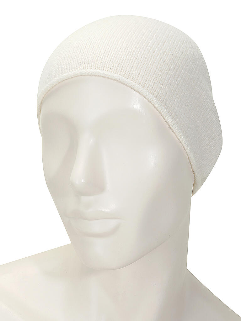 SEEBERGER Kaschmir Mütze - Haube creme