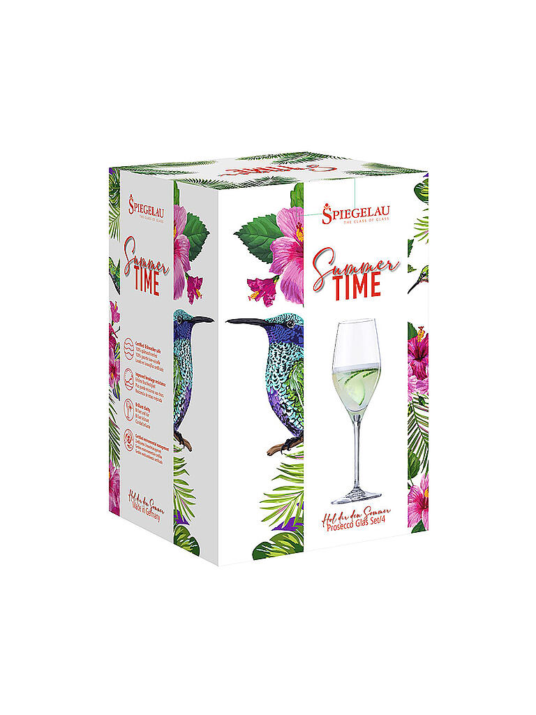 SPIEGELAU Summertime Proseccoglas 4er-Set transparent