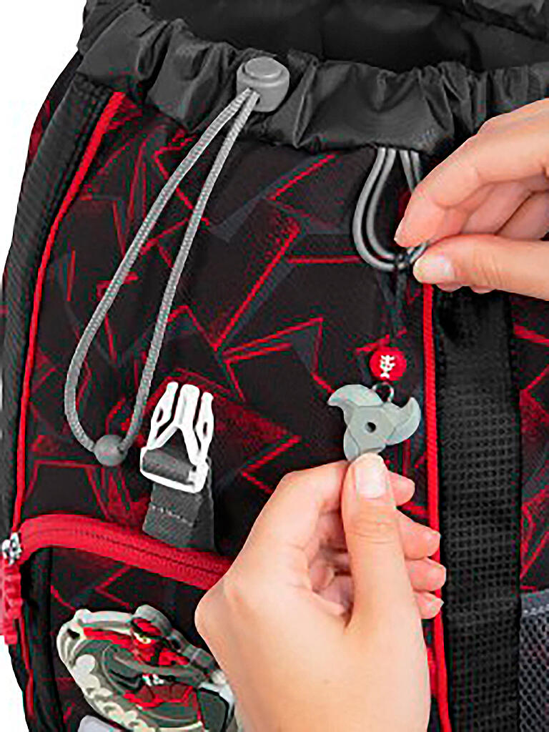 STEP BY STEP Kinder Rucksack KID 3tlg Ninja Yuma schwarz