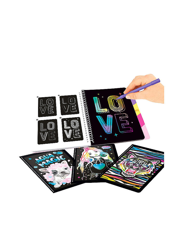 TOP MODEL Malbuch Magic Scratch TOPModel keine Farbe