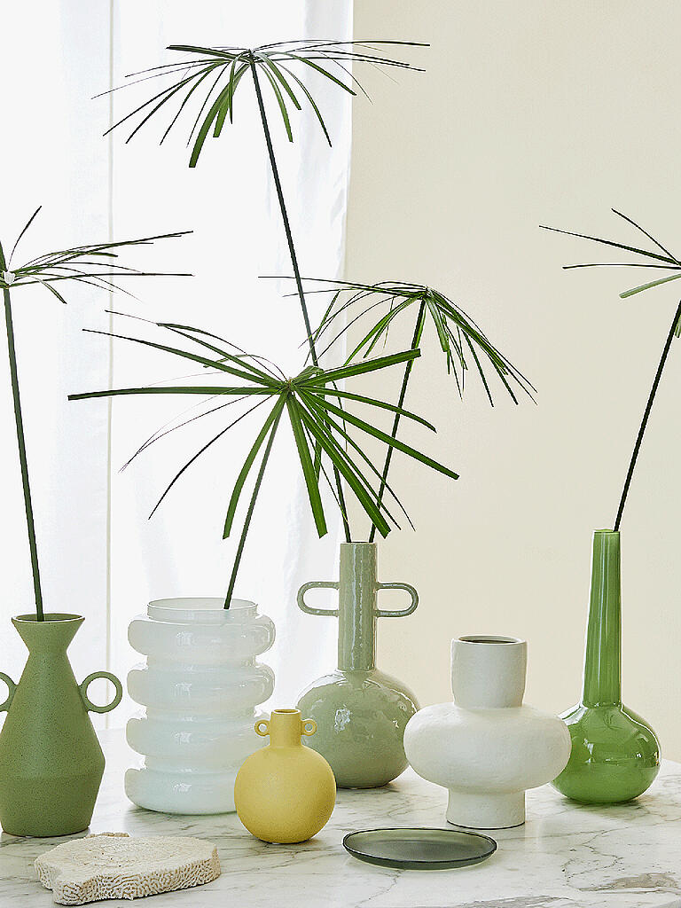 URBAN NATURE CULTURE Vase KINDNESSE 18x32cm Desert Sage creme