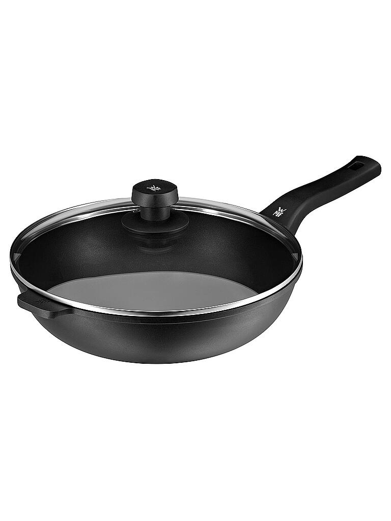 WMF PermaDur Premium Wok mit Glasdeckel 30cm Antihaft schwarz