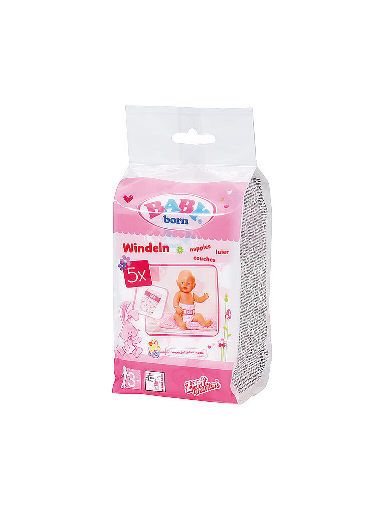 ZAPF CREATION BABY born Windeln (5 Stück) keine Farbe